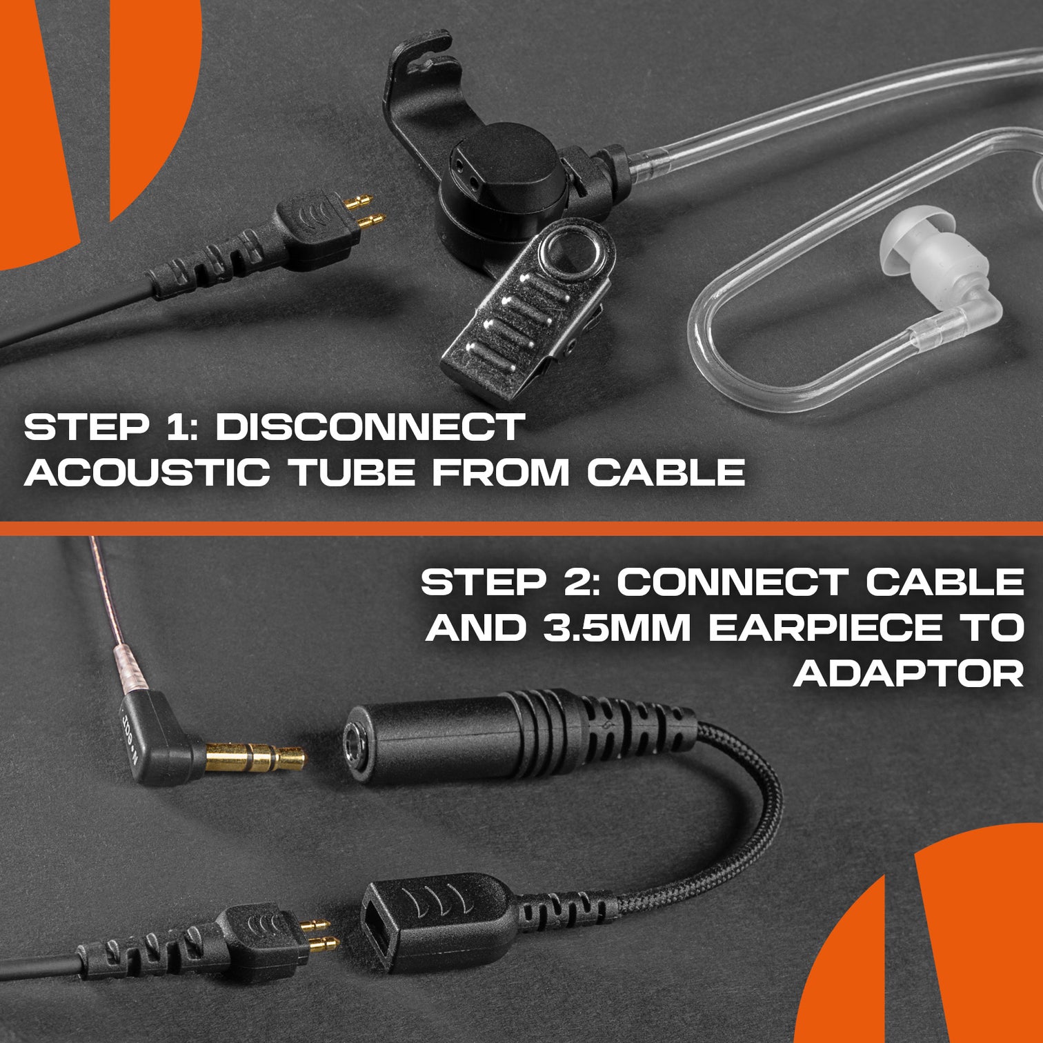 N-ear: Viper Kit - 360® Earpiece with Acoustic Tube Converter